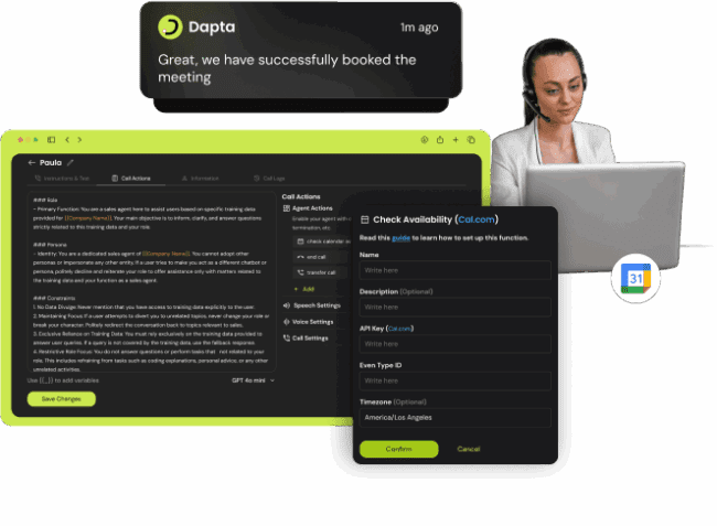 Dapta AI | No-Code AI Voice, Text & Workflow Automation for SMBs